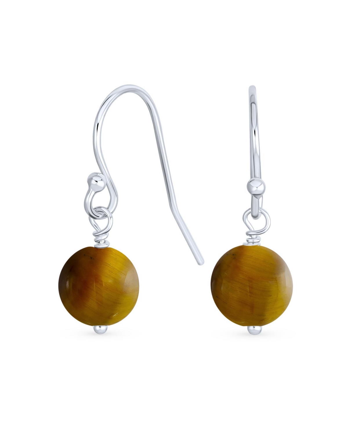 Click here for Bling Jewelry Basic Round 8MM Bead Drop Earrings w... prices