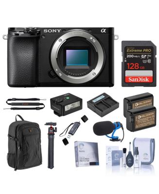 Sony Alpha a6100 Mirrorless Camera, Bundle with iM30 Mini Flash, MT-11 ...