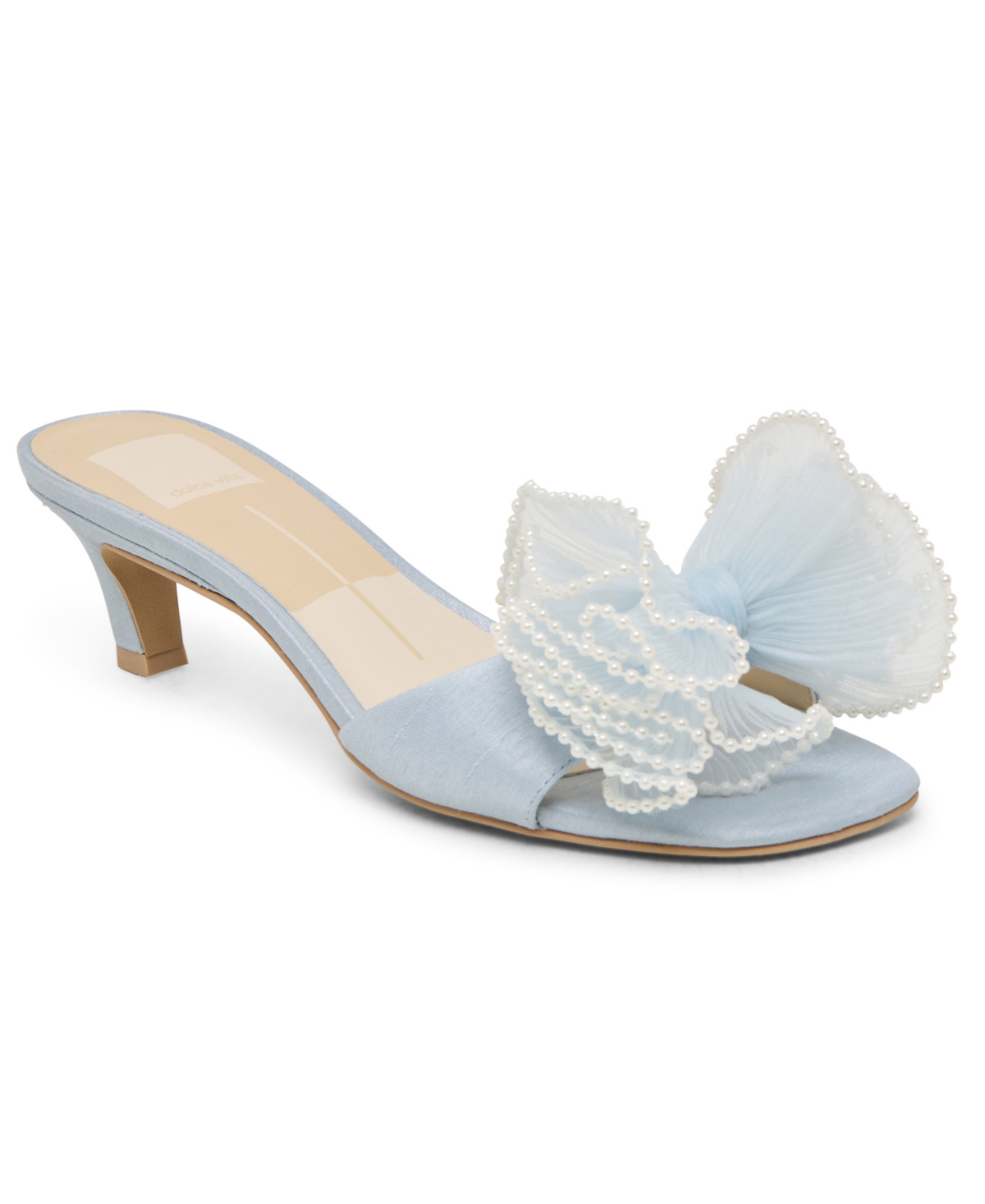 Click here for Dolce Vita Womens Narita Pearl Ruffle Flower High-... prices