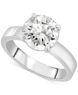 GSI Certified Diamond Solitaire Engagement Ring (2 ct. t.w.) in 14k ...