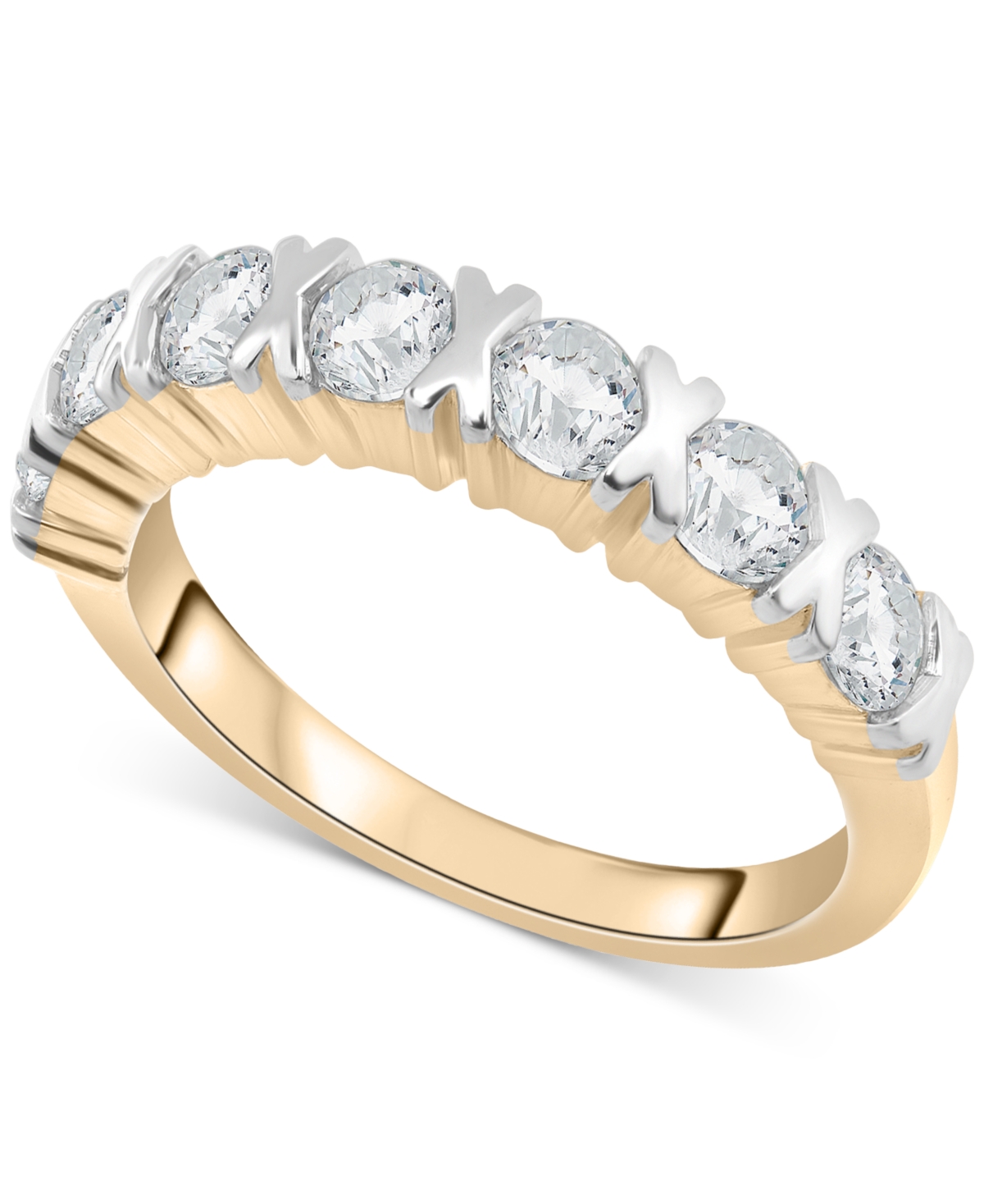 Click here for Diamond Band Ring (1 ct. t.w.) in 14k Yellow Gold... prices