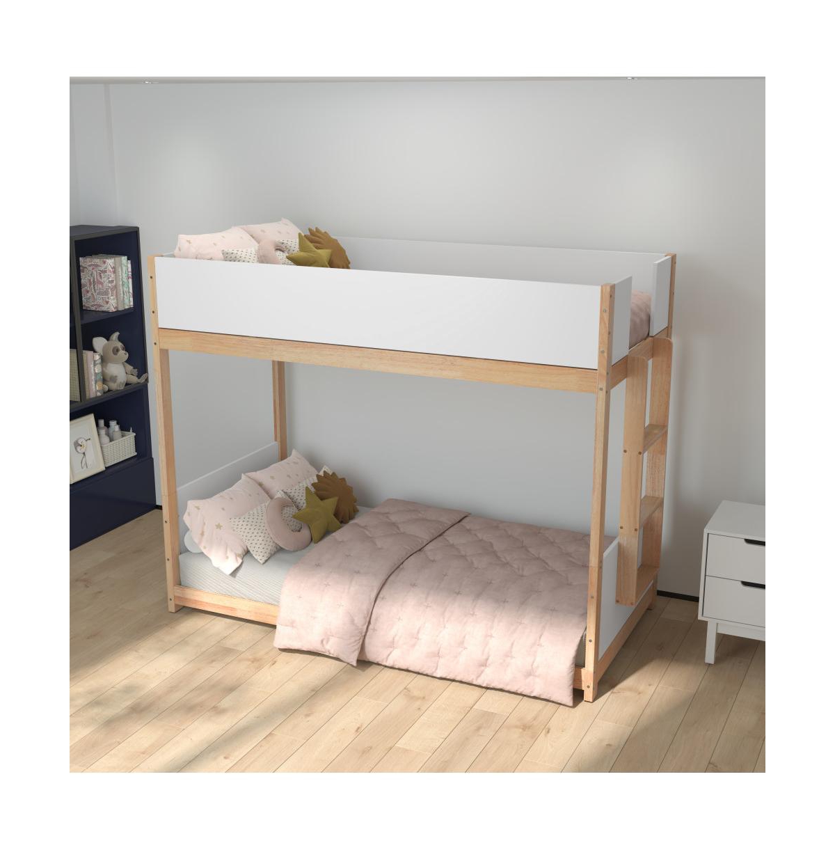 Click here for Samuel Kids Bunk Bed With Convertible  Solid Wood... prices