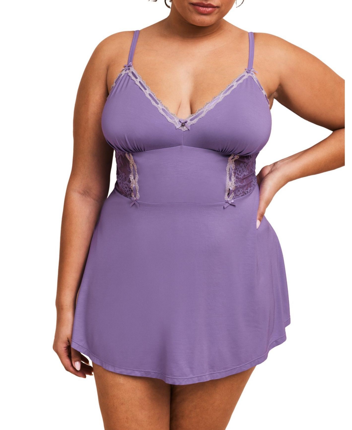 Click here for Adore Me Plus Size Hilda Babydoll & Hipster Set -... prices