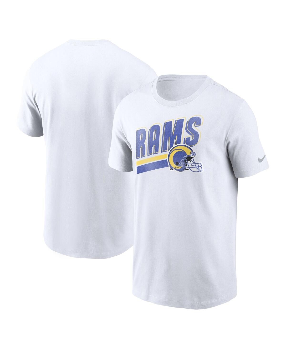 Click here for Nike Mens White Los Angeles Rams Essential Blitz L... prices