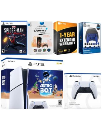 Sony PlayStation 5 Slim Disc Astro Bot, Spider-Man Miles Morales Bundle ...