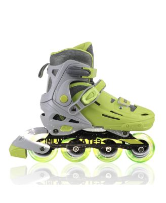 C7skates Adjustable Youth Inline Skates With Light Up Wheels Flash Size S