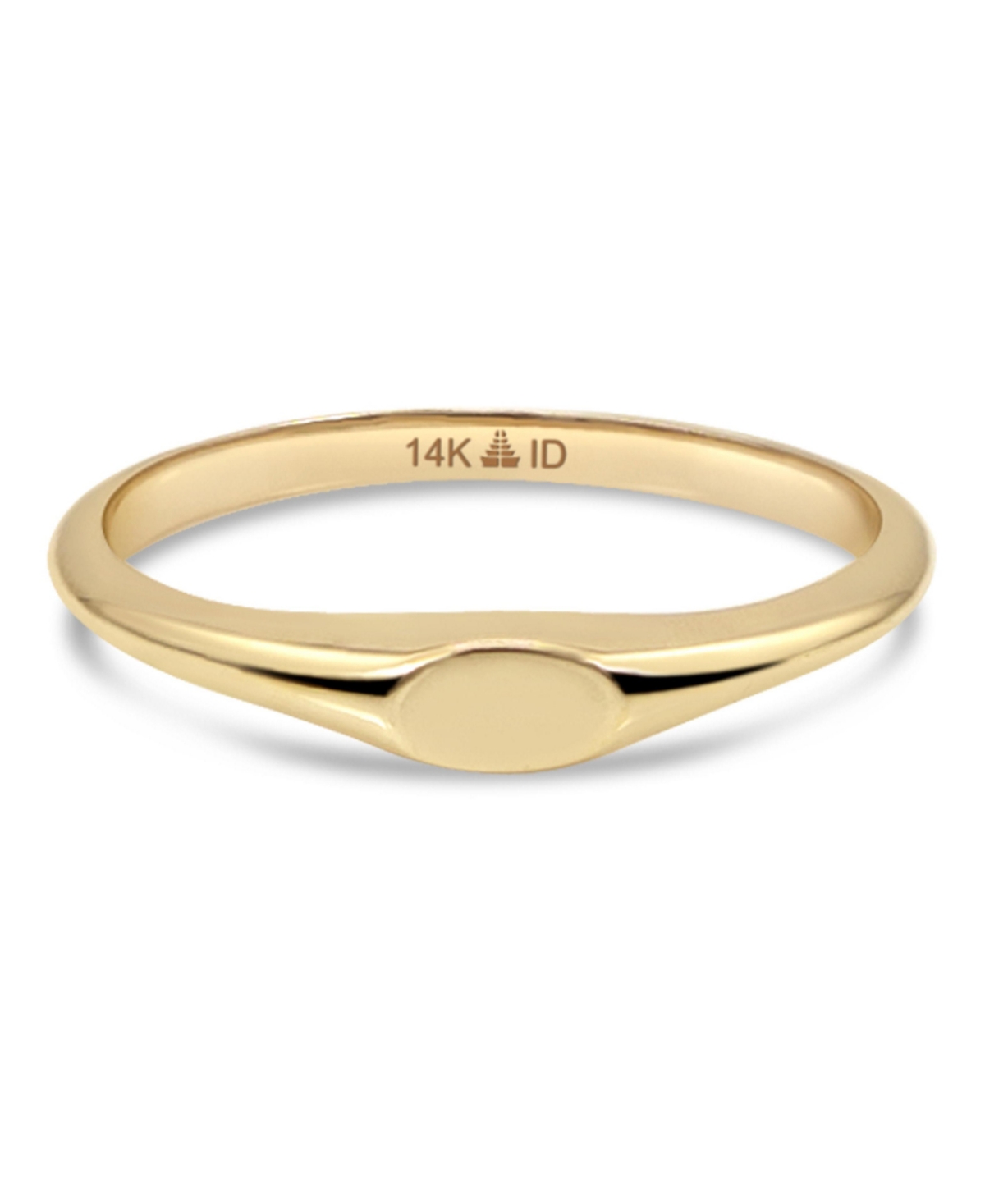 Click here for Devata Signet Ring in 14K Gold  Size 7  approx. 1.... prices
