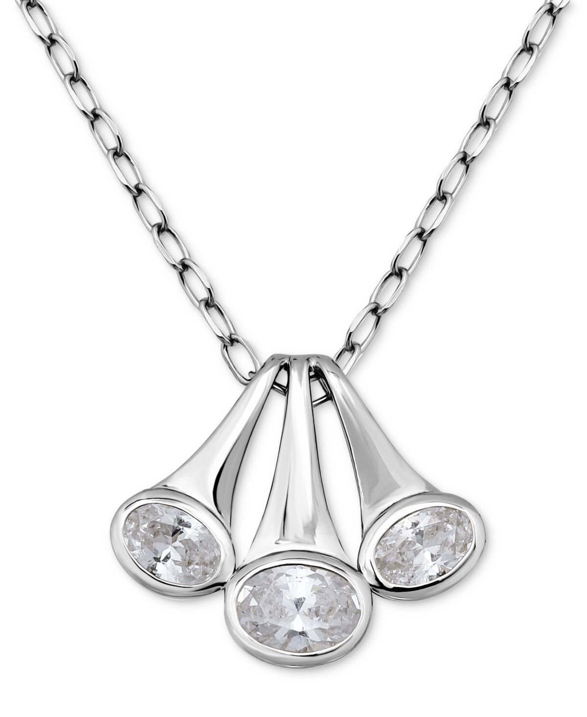 Click here for Giani Bernini Cubic Zirconia Triple Horn Pendant N... prices