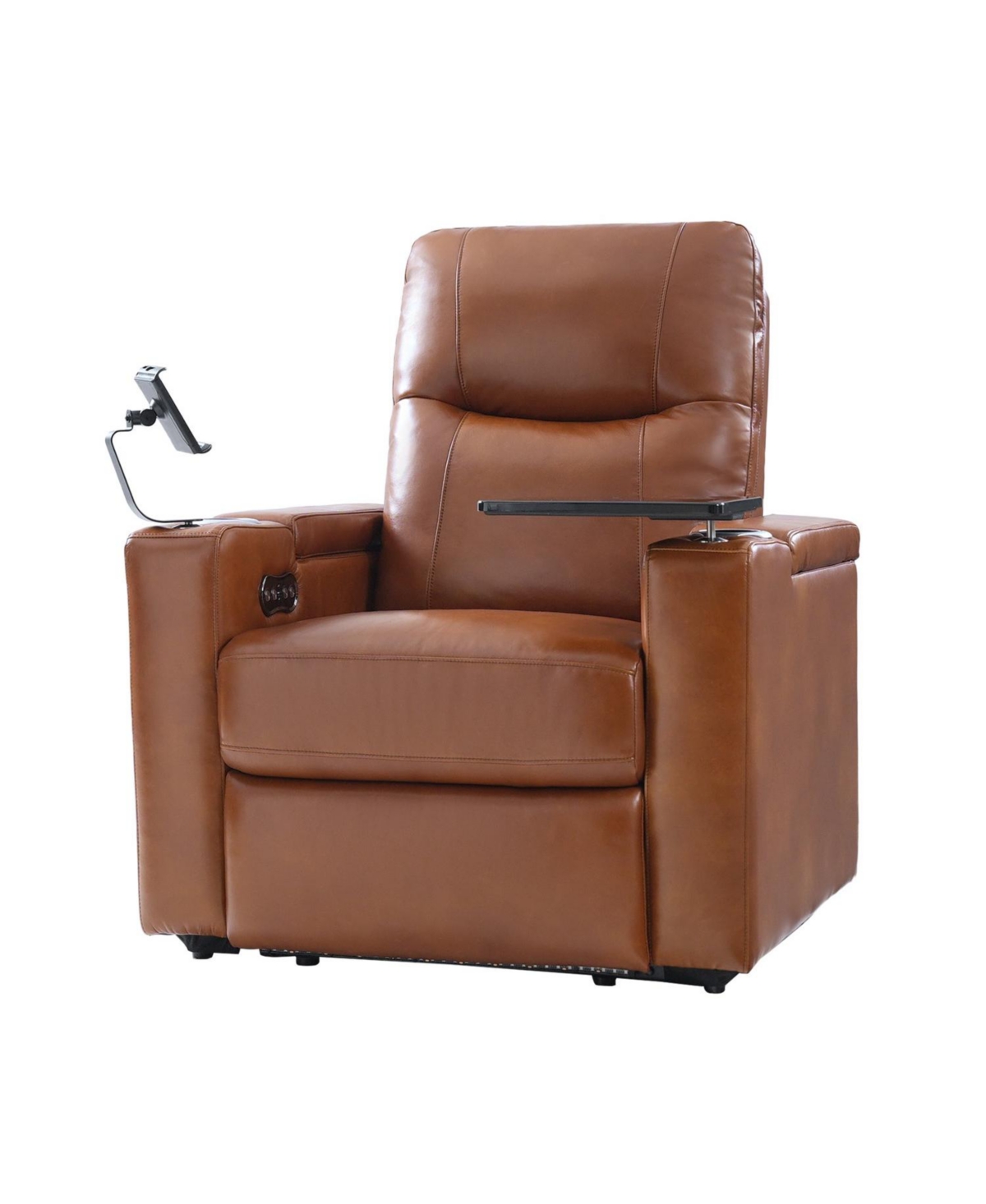 Click here for Modern Lothaire Genuine Leather Power Recliner wit... prices
