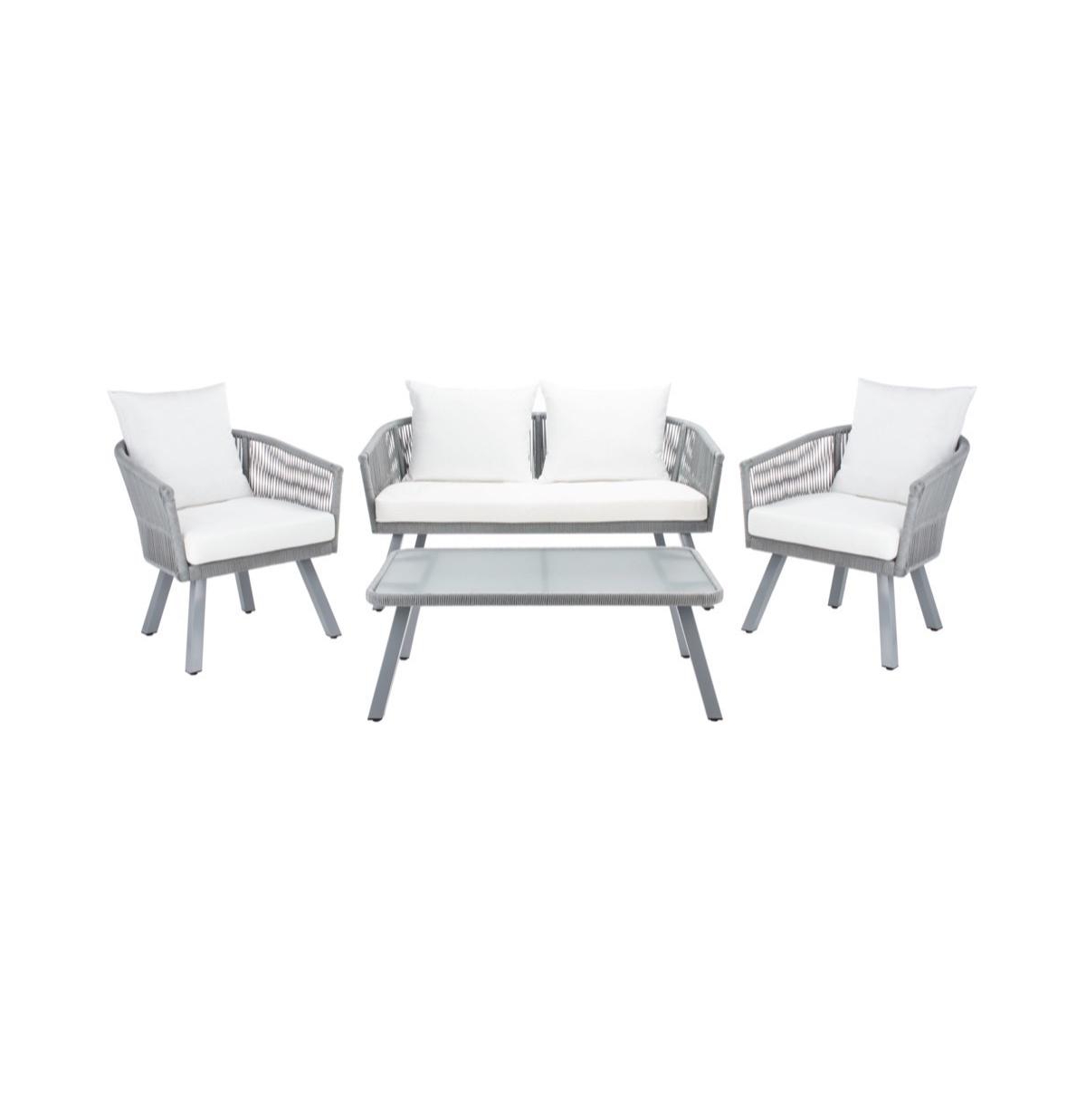 Click here for Belmi 4PC Rope Living Set - Grey/beige prices
