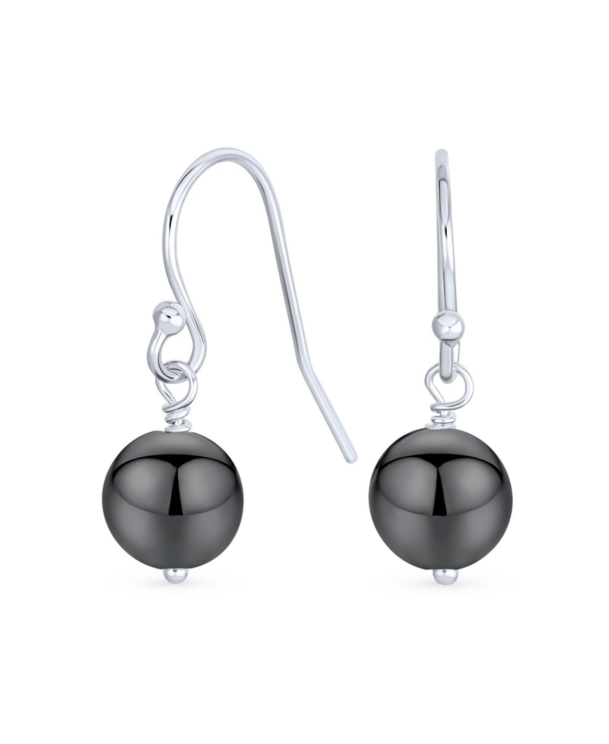 Click here for Bling Jewelry Basic Round 8MM Bead Drop Earrings w... prices
