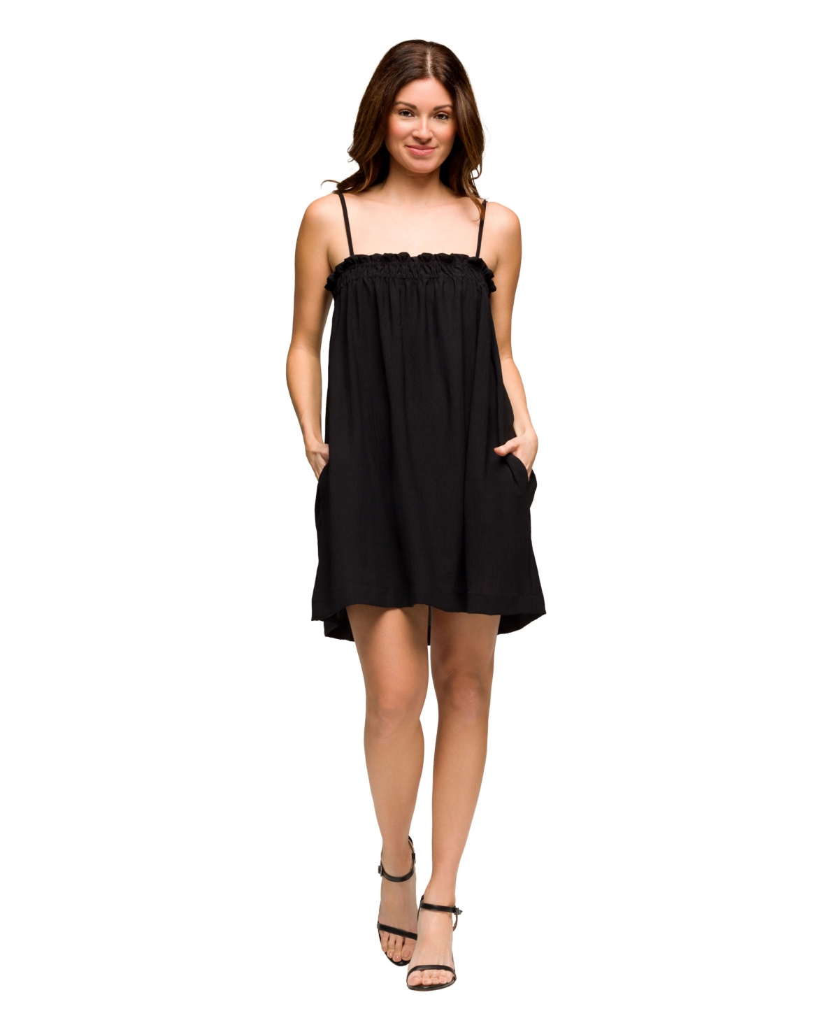Click here for 24seven Comfort Apparel Womens Square Neck Spaghet... prices