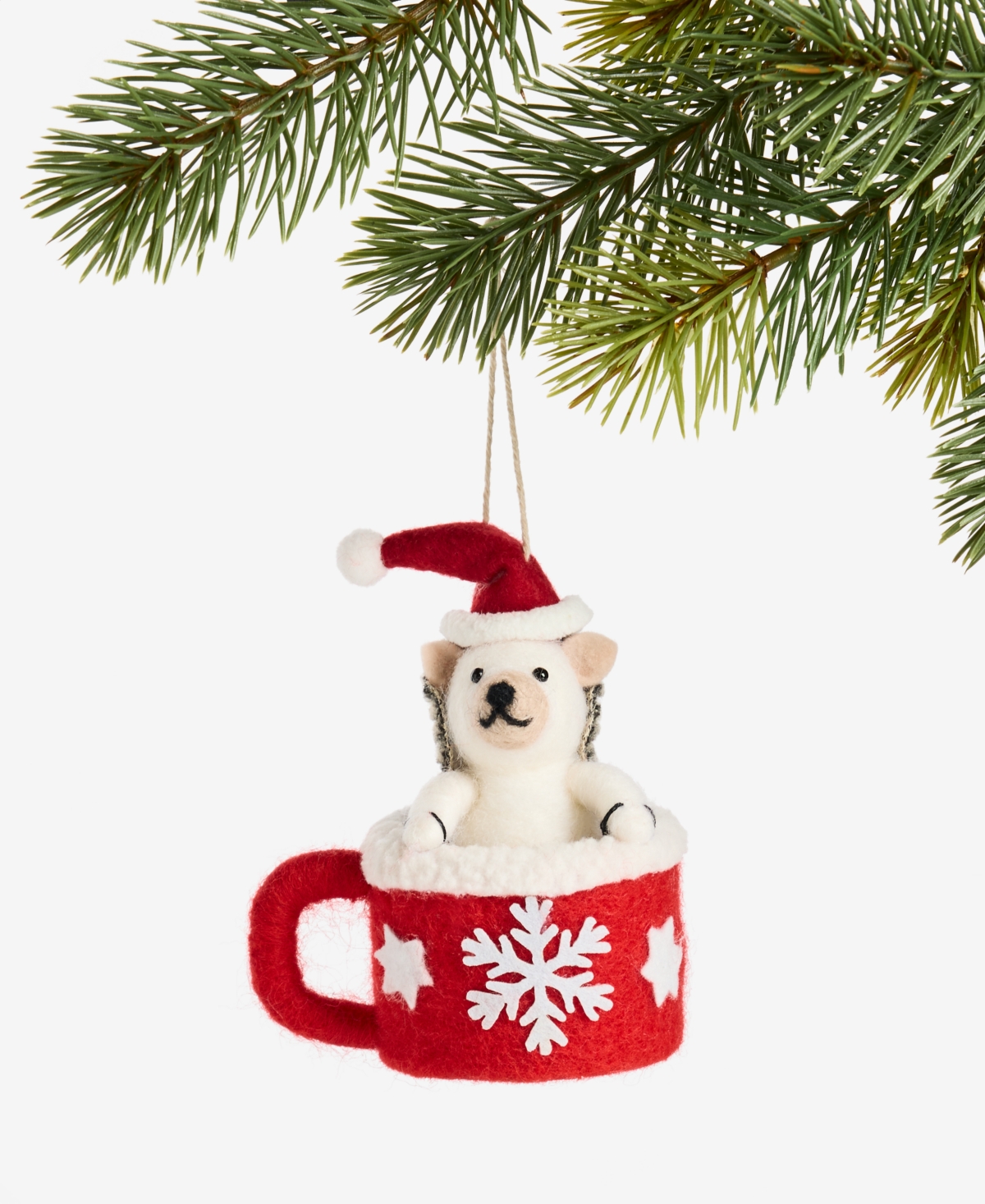 Click here for Holiday Lane Tiny Tidings Hedgehog in Mug Ornament... prices