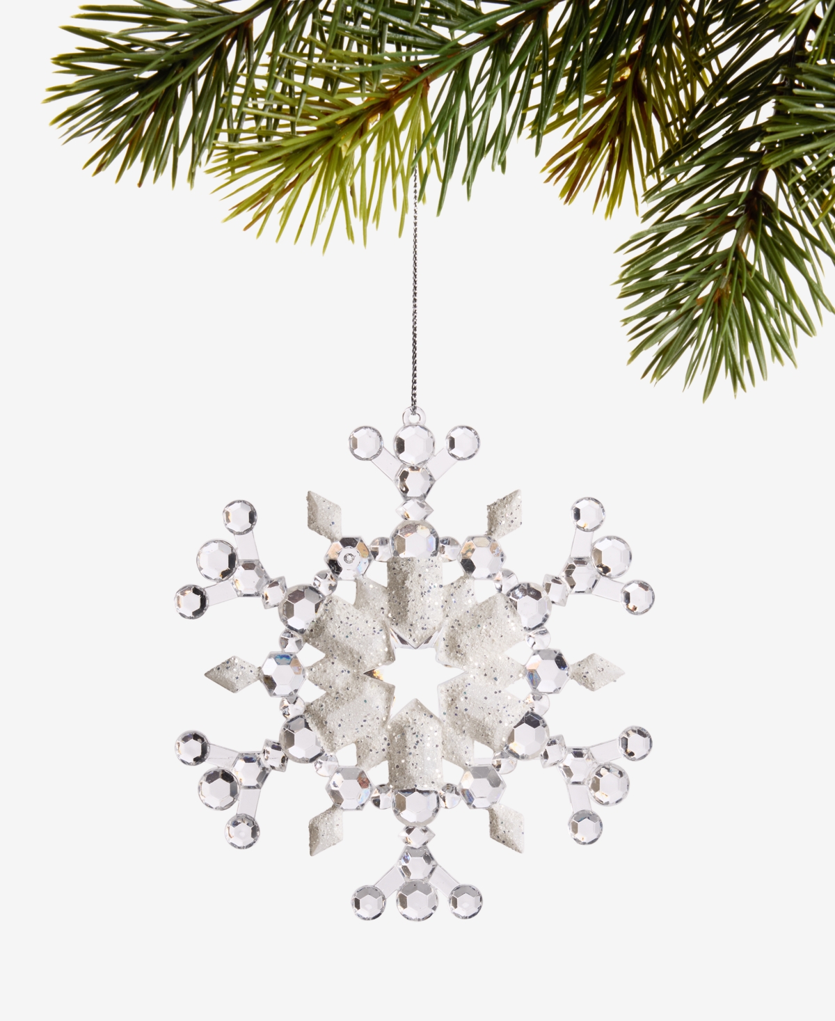 Click here for Holiday Lane Iced Delight Gem Snowflake Ornament... prices