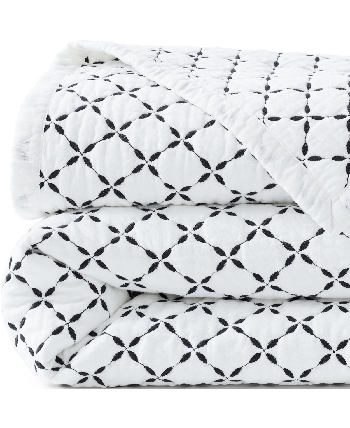 Click here for Lands End Embroidered Diamond Double Voile Quilt -... prices