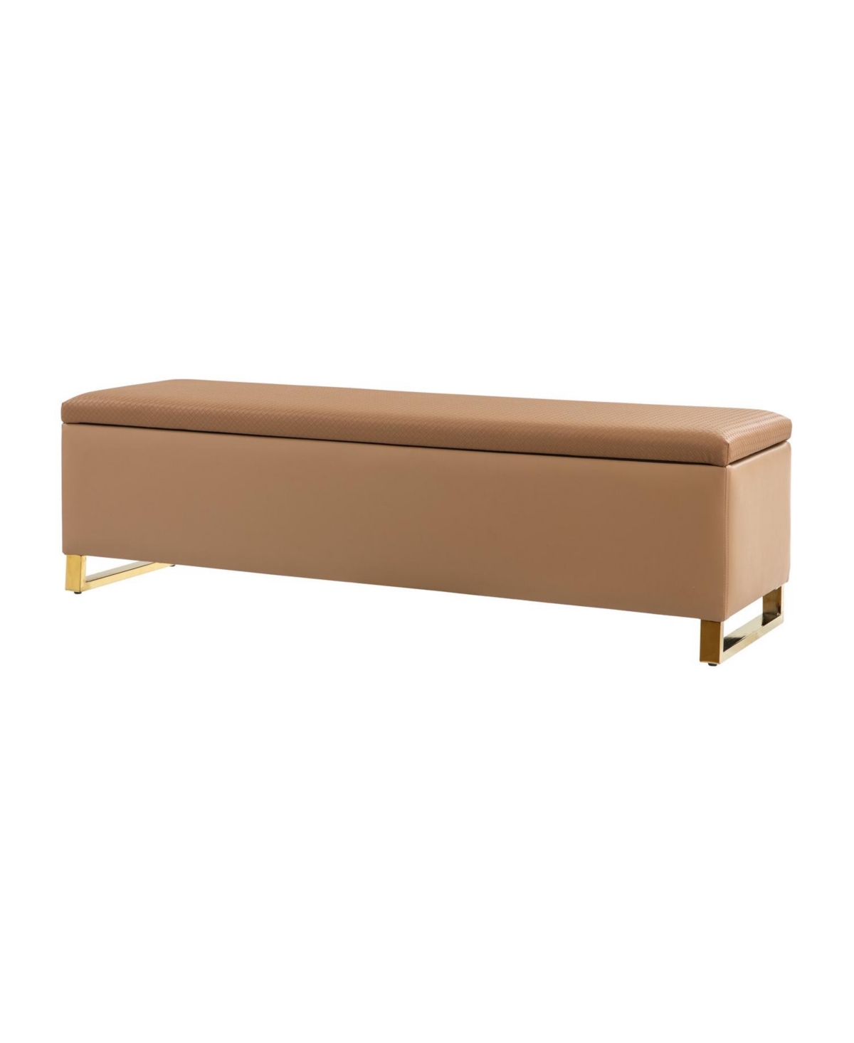 Click here for Flora Modern 60 Wide Storage Bench with Two Ottoma... prices