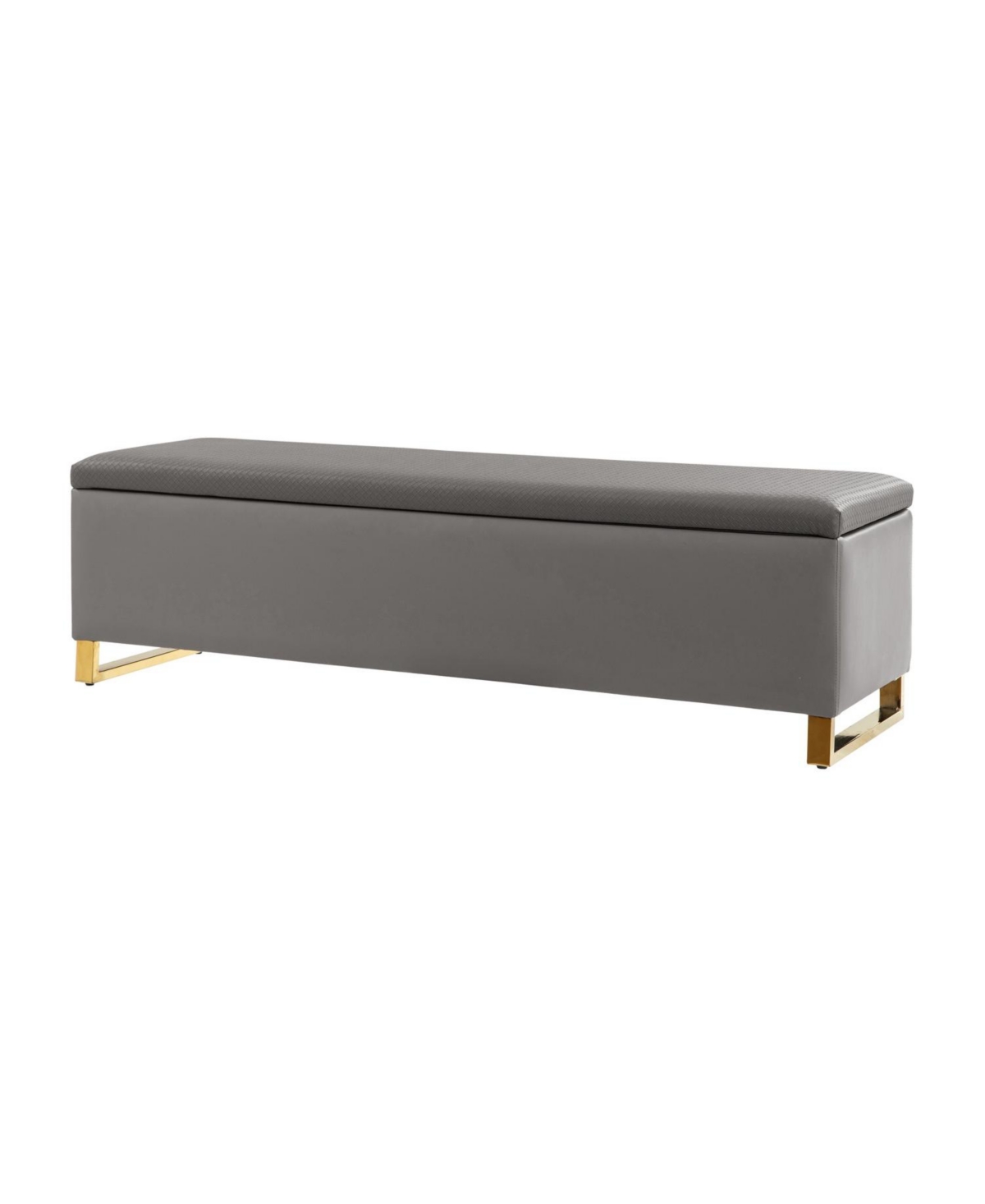 Click here for Flora Modern 60 Wide Storage Bench with Two Ottoma... prices