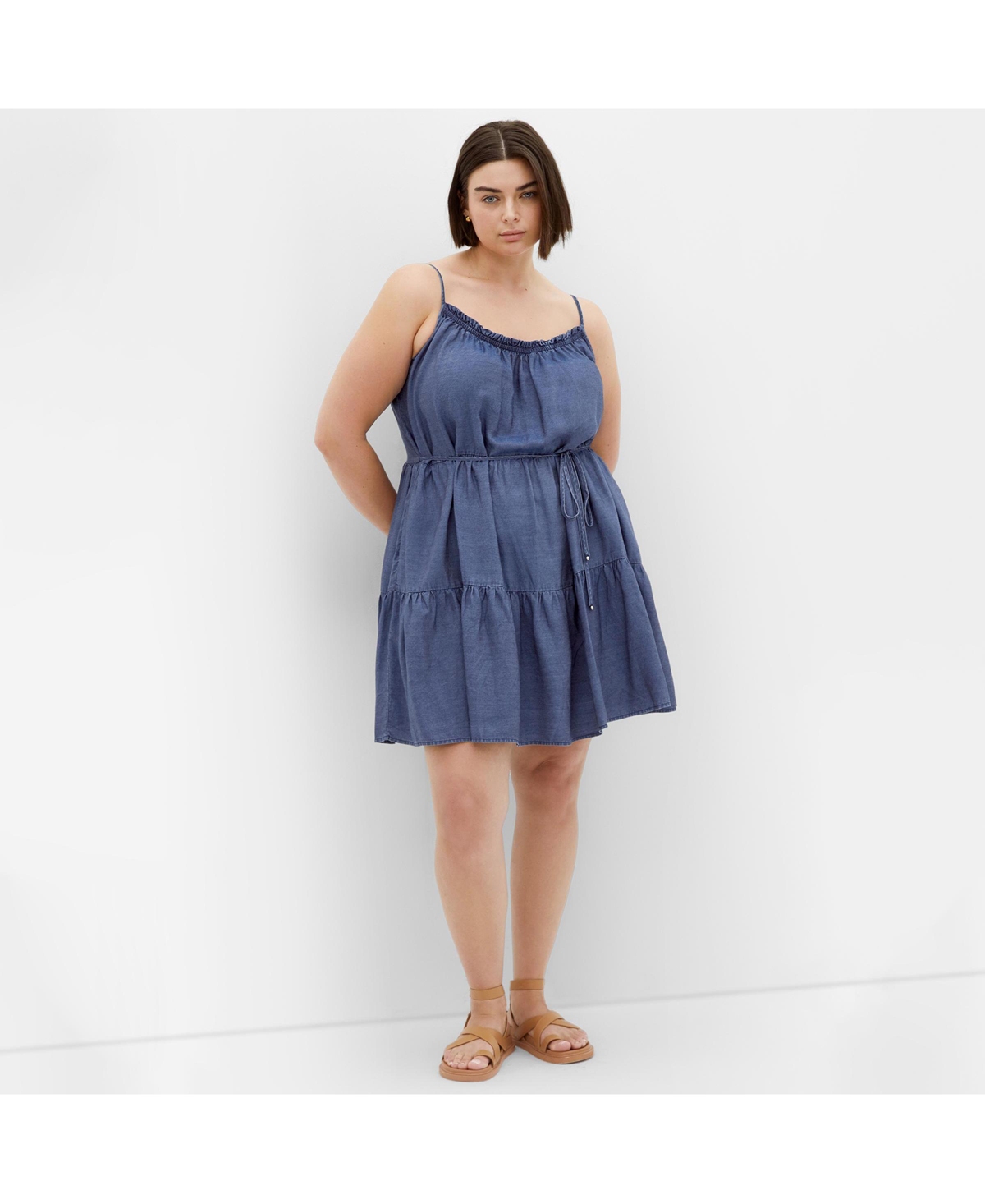 Click here for City Chic Womens Plus Size Sweet Tiers Mini Dress... prices