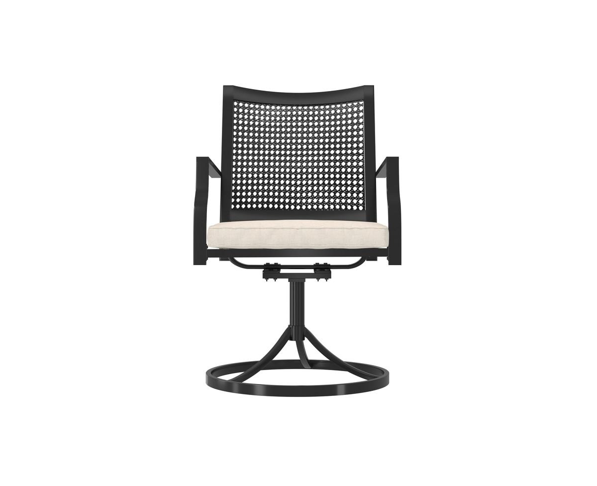 Click here for Casainc Outdoor Iron Frame Swivel Dining Chair wit... prices