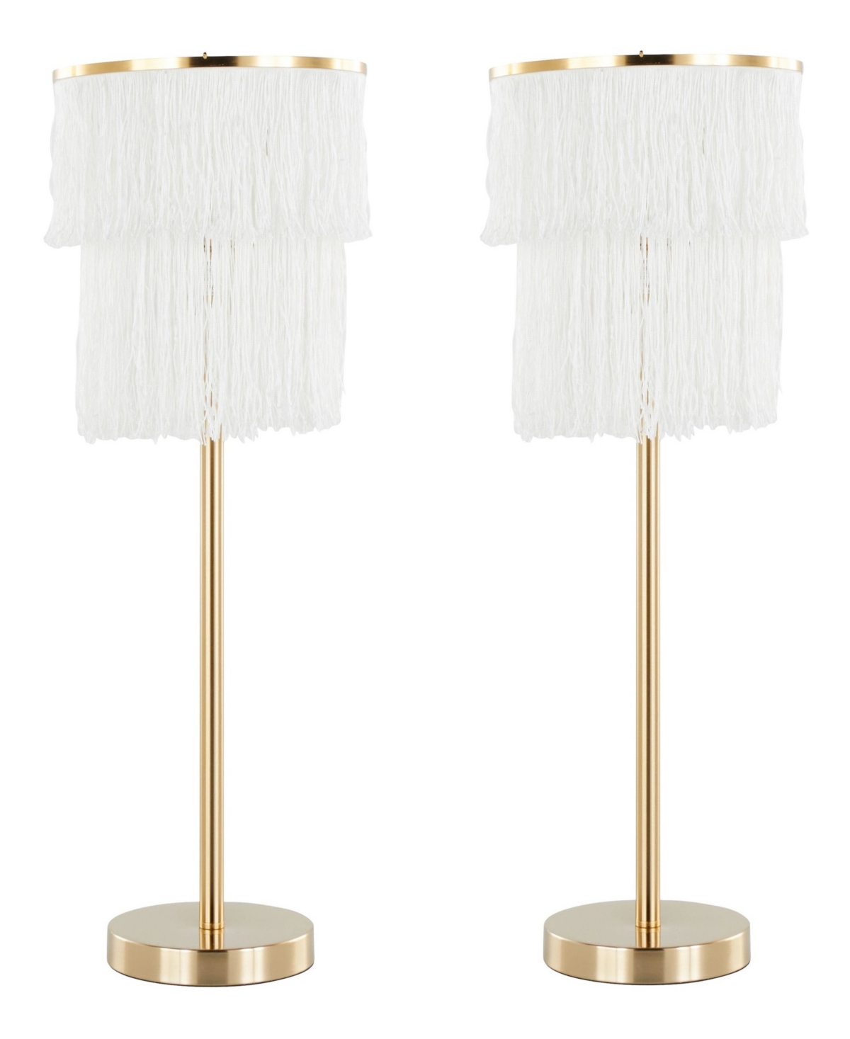 Click here for Lumisource 25 Metal Fringe Contemporary Buffet Lam... prices
