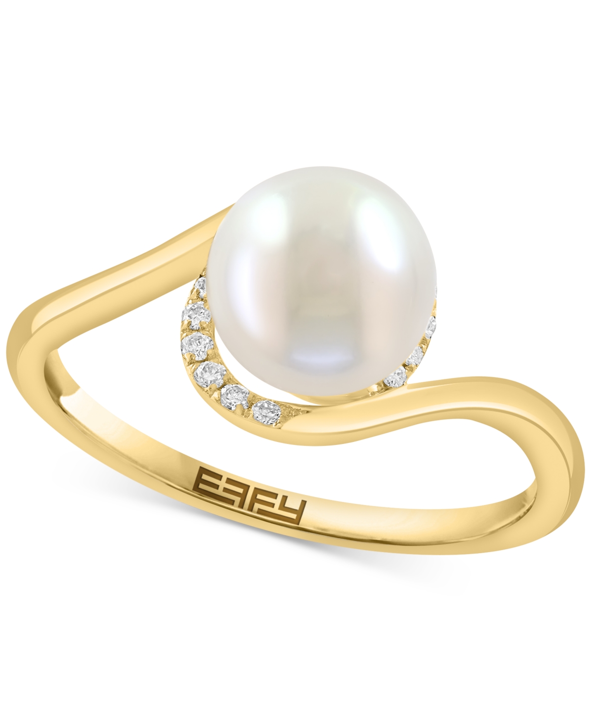 Click here for Effy Cultured Freshwater Pearl (7-1/2mm) & Diamond... prices