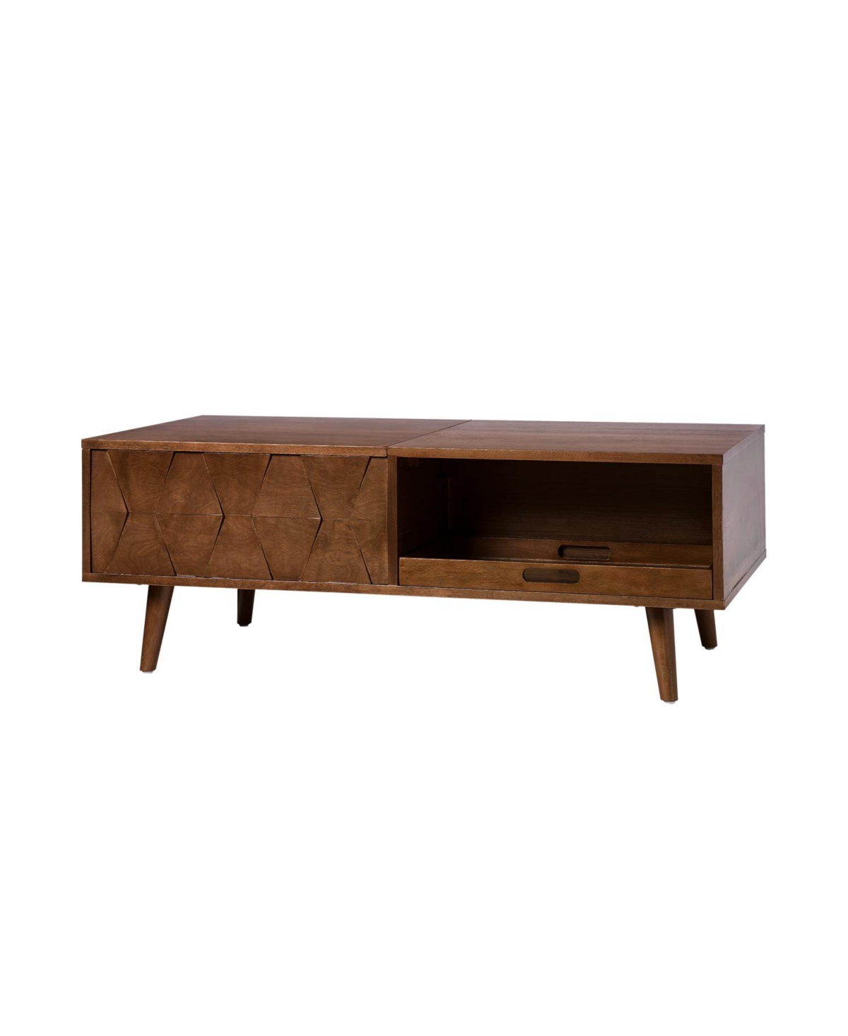 Click here for Epirus 4 Legs Coffee Table with Storage - Walnut prices