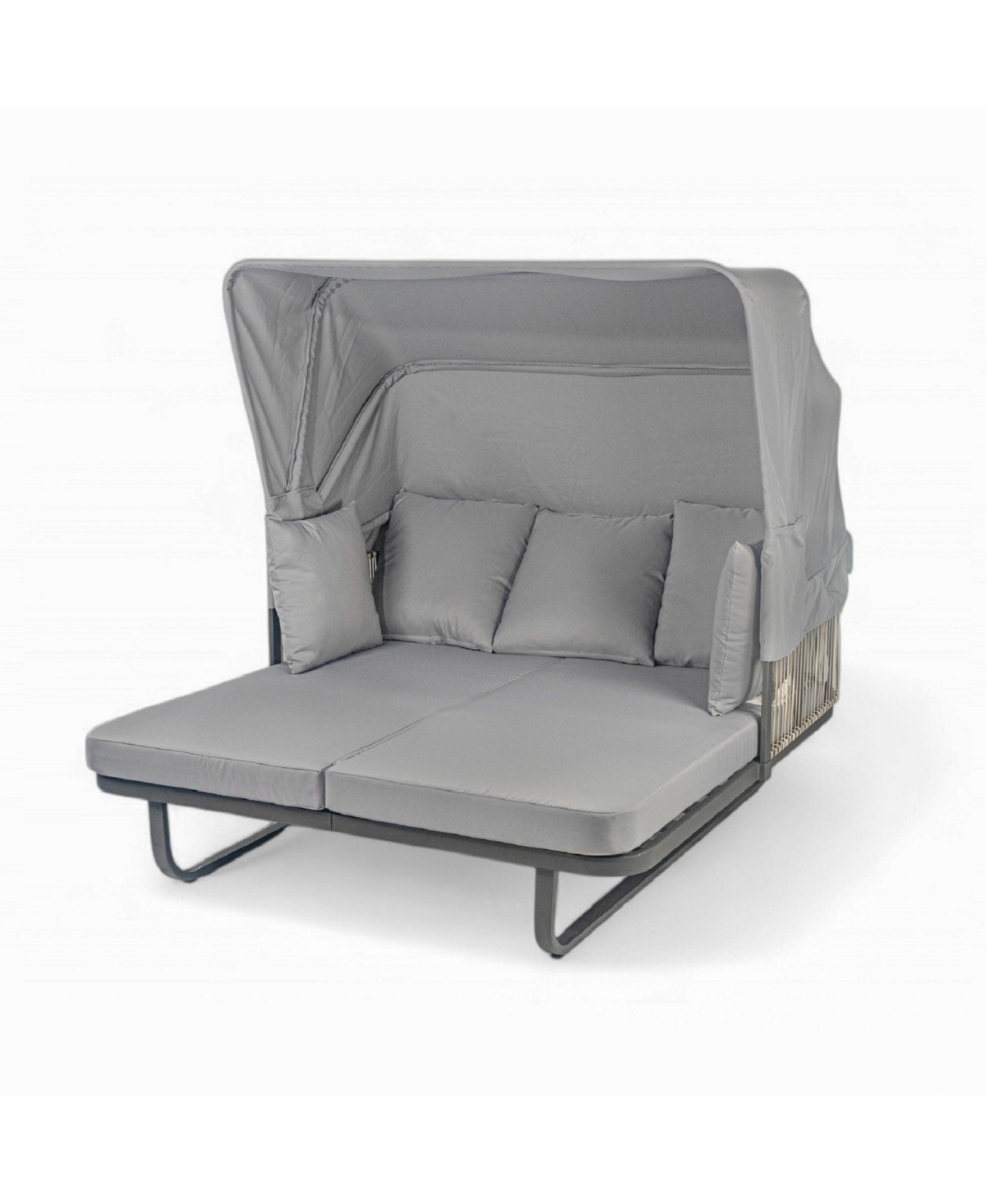 Click here for Mondawe 57 Outdoor Patio Daybed Rattan Daybed Outd... prices