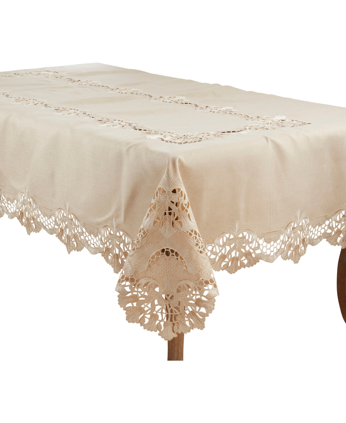 Click here for Saro Lifestyle Delicate Embroidery Tablecloth  65... prices