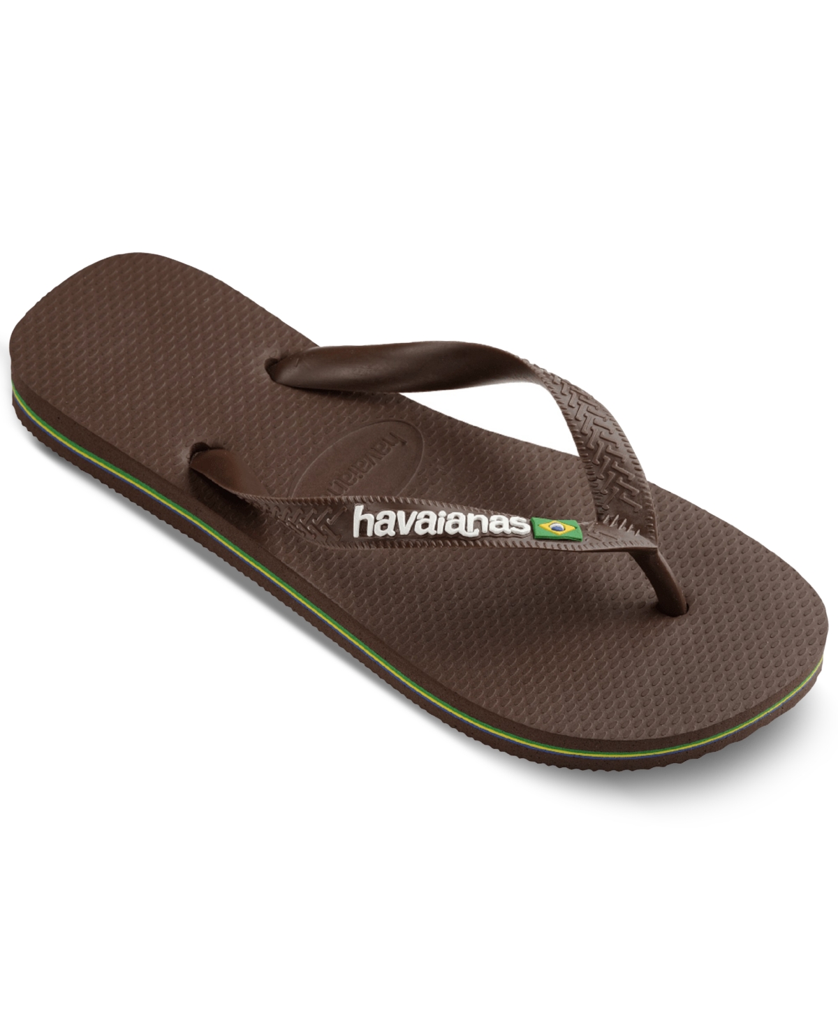 Click here for Havaianas Mens Brazil Logo Flip-Flop Sandals - Dar... prices