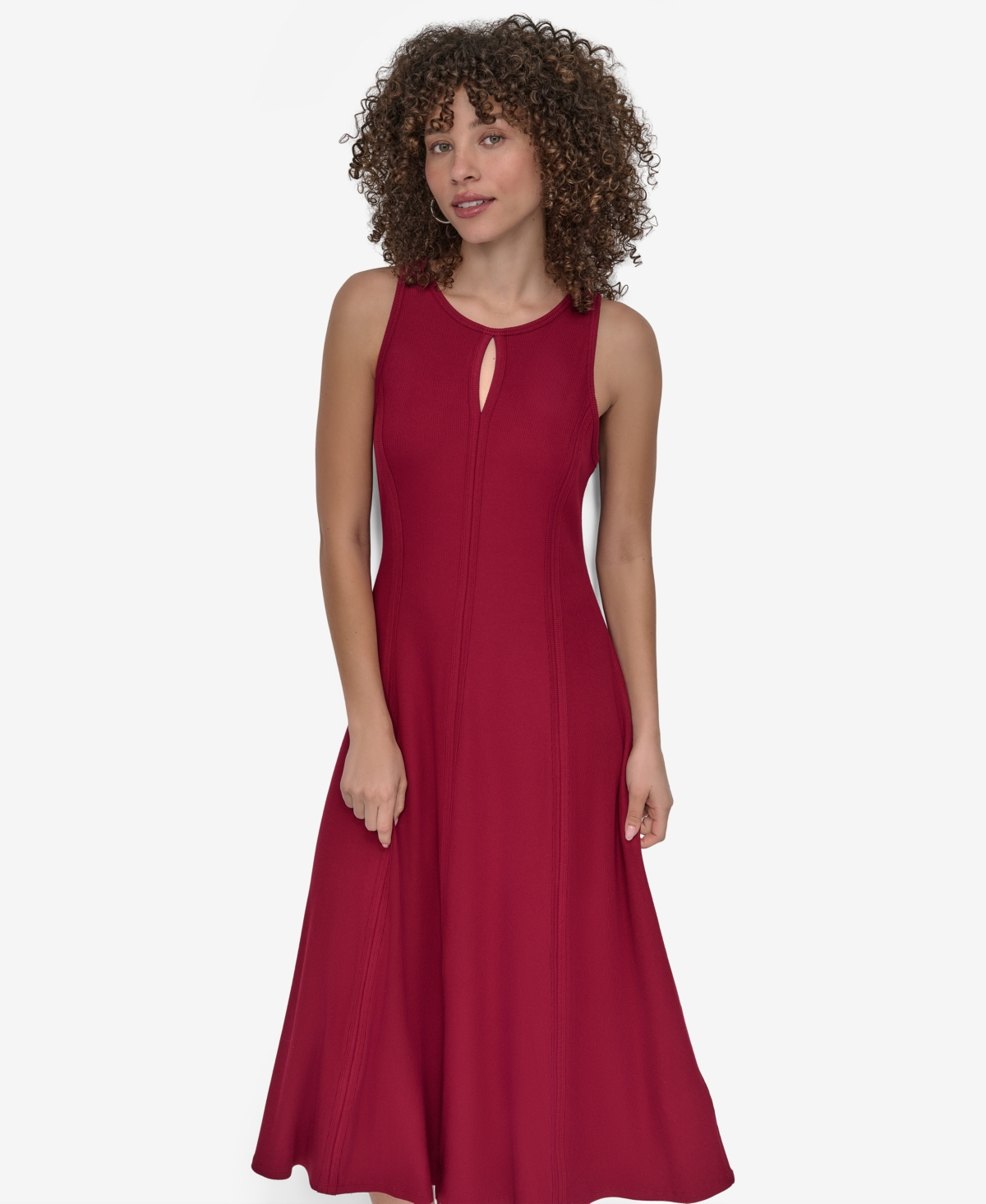 Click here for Dkny Womens Keyhole Maxi Dress - Beet prices