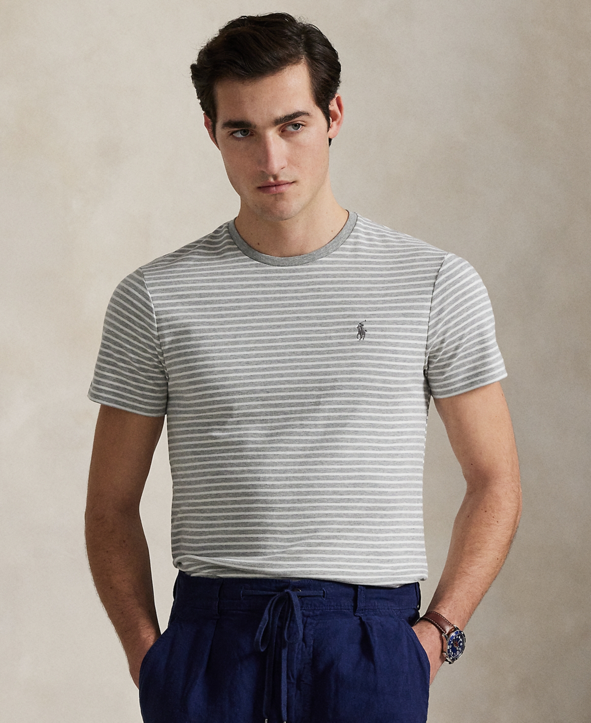 Click here for Polo Ralph Lauren Mens Classic-Fit Striped Jersey... prices