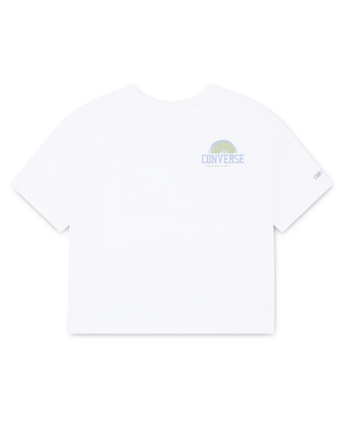 Click here for Converse Big Girls Fruit Boxy T-Shirt - White prices
