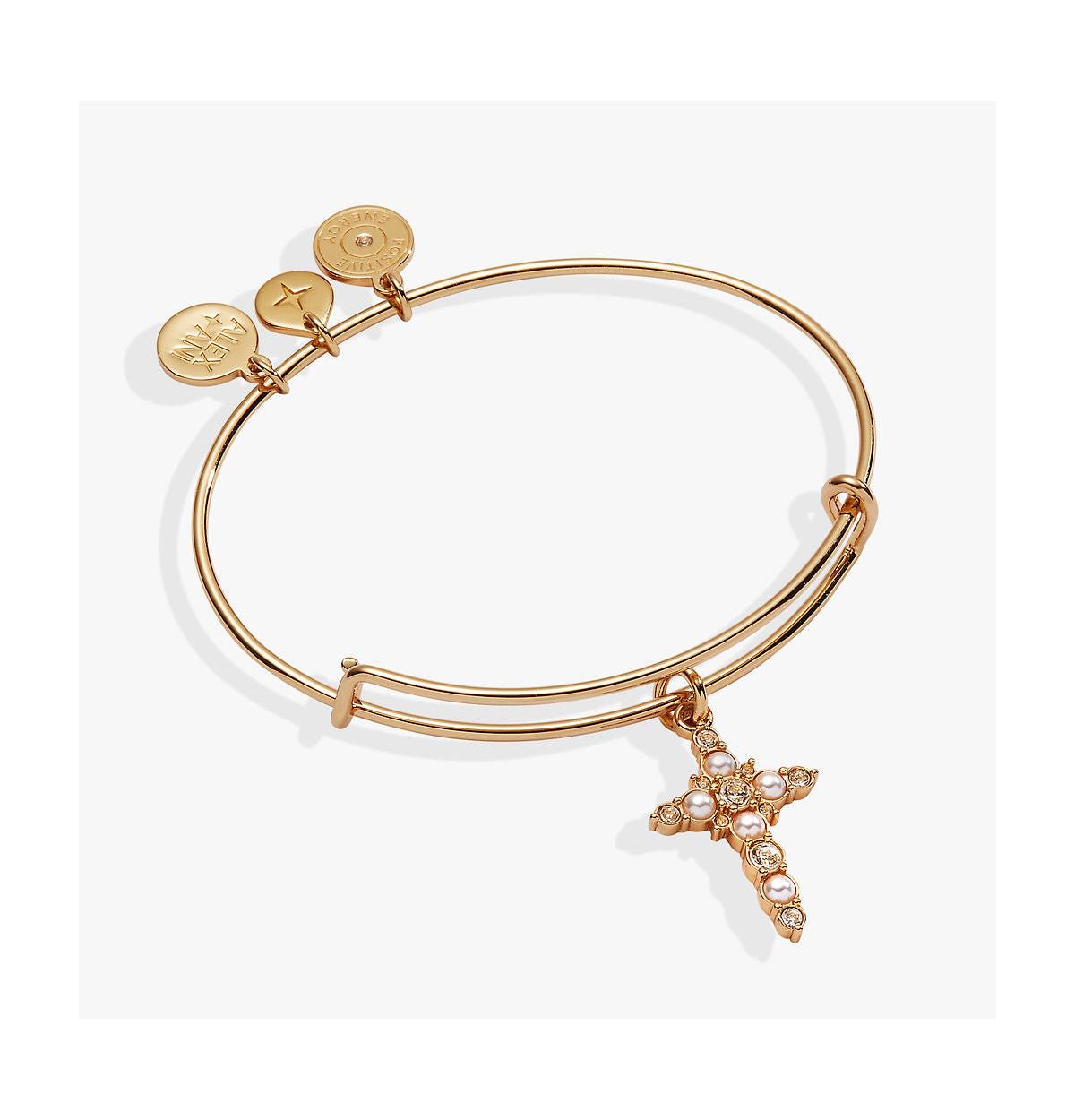 Click here for Pearl Basics Accents Cross Bangle Bracelet prices