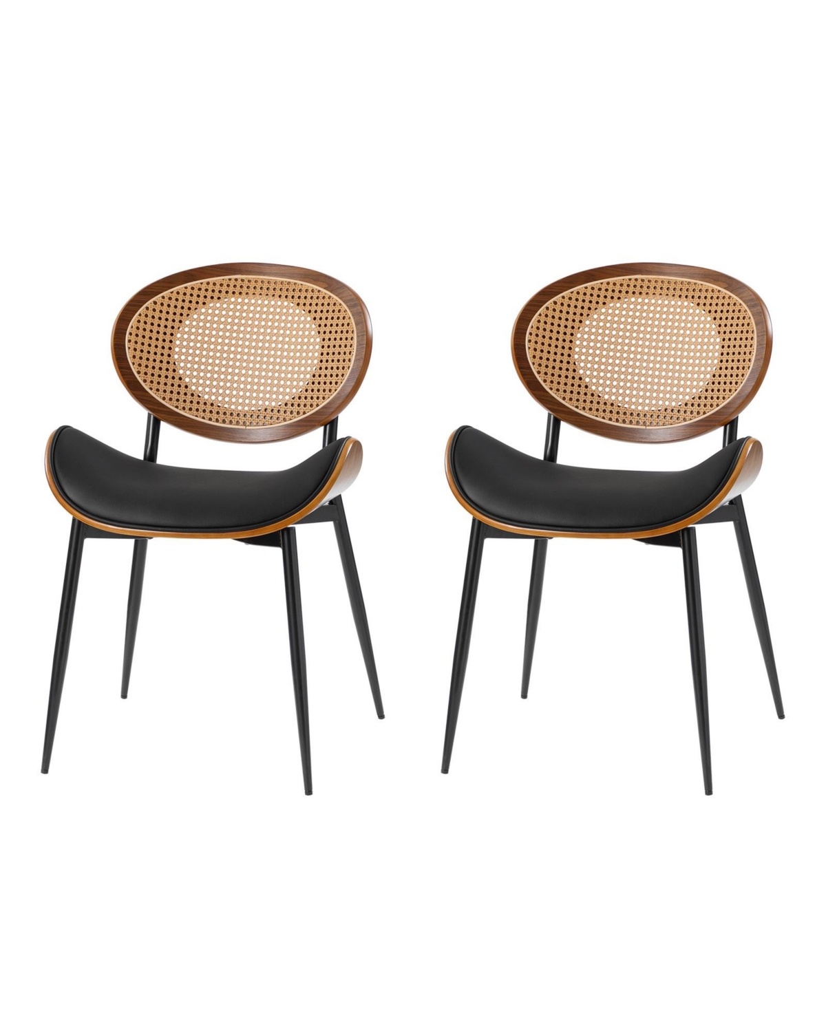Click here for Ema Modern Dining Chair with Curved Wood Backrest... prices