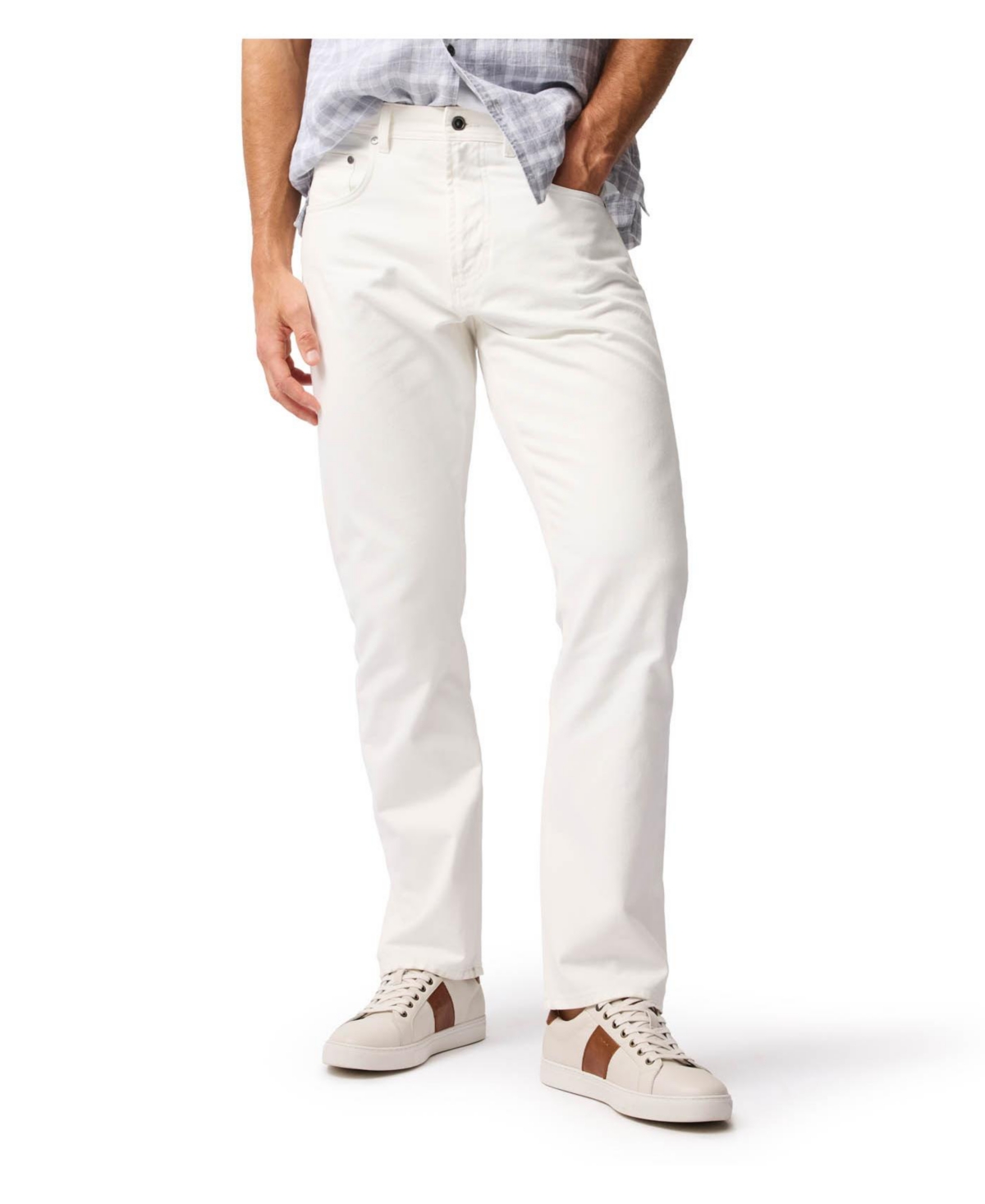 Click here for Rodd Gunn Mens Esslin Relaxed Fit Jean - Stark whi... prices