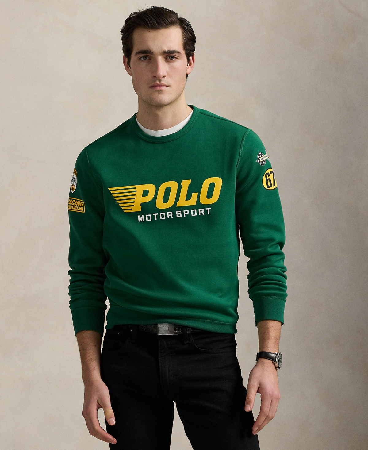 Click here for Polo Ralph Lauren Mens Double-Knit Graphic Sweatsh... prices