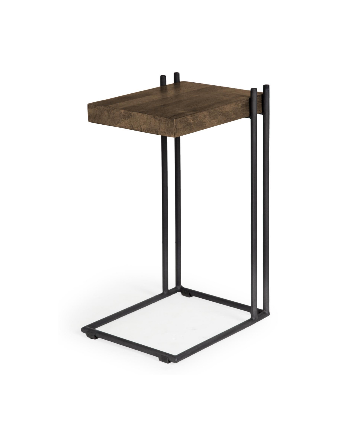 Click here for Industrial Solid Wood Square End Table with Metal... prices