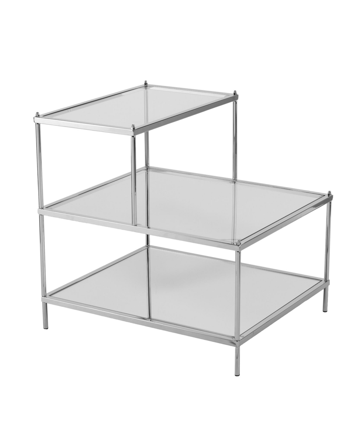 Click here for Modern Glass Mirrored End Table for Contemporary L... prices