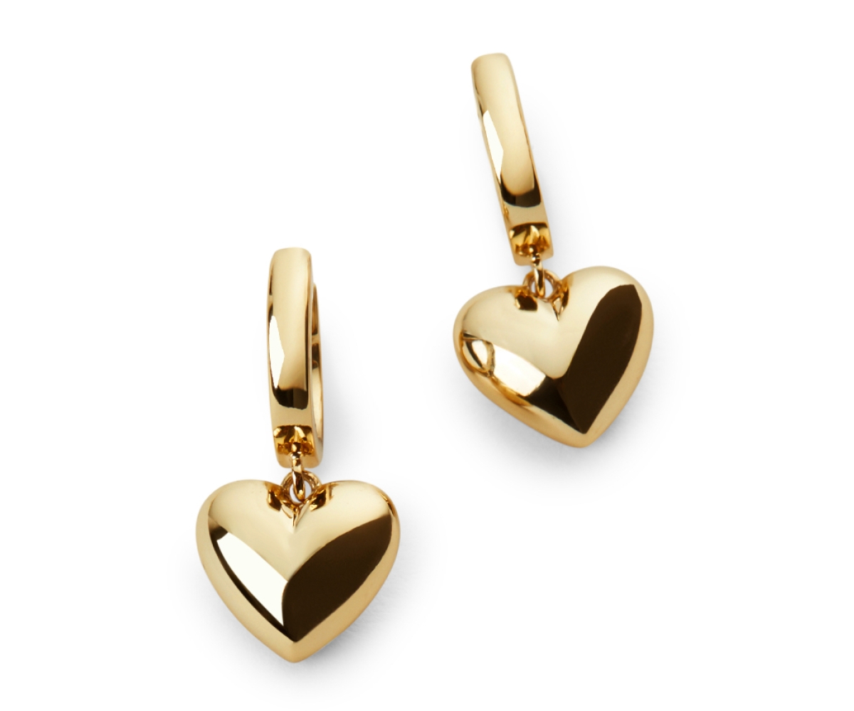 Click here for Ana Luisa Puffed Heart Hoops - Jessica - Gold prices