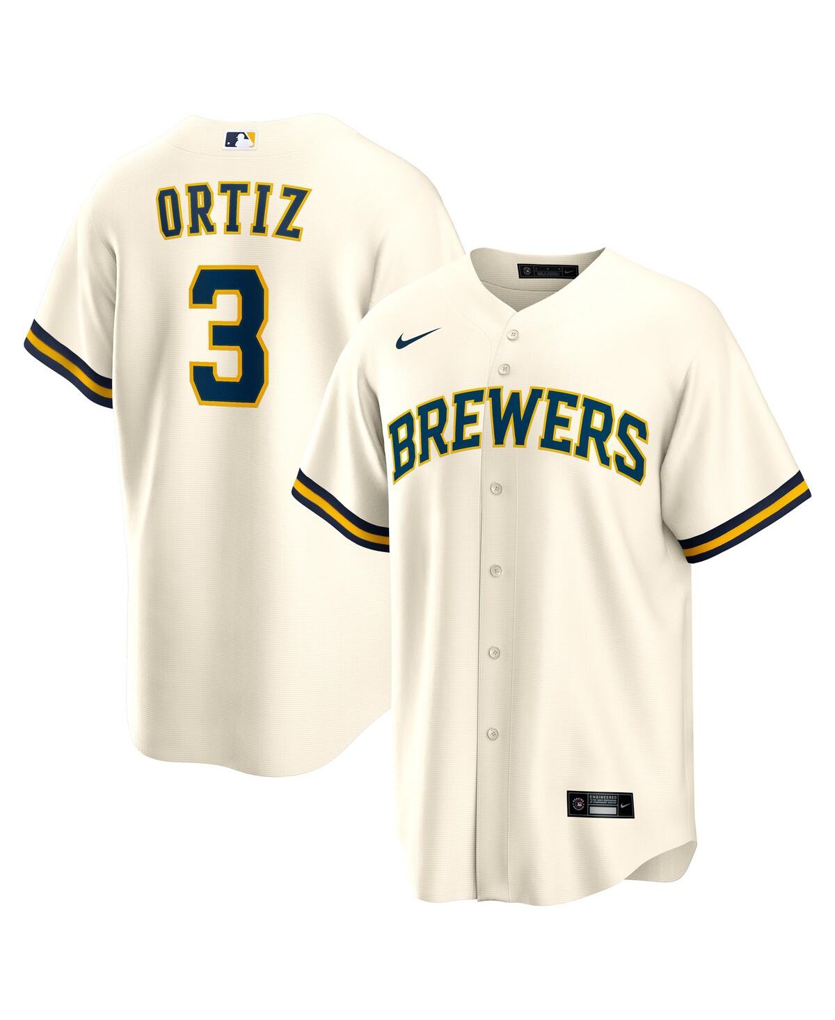 Click here for Nike Mens Joey Ortiz White Milwaukee Brewers Home... prices