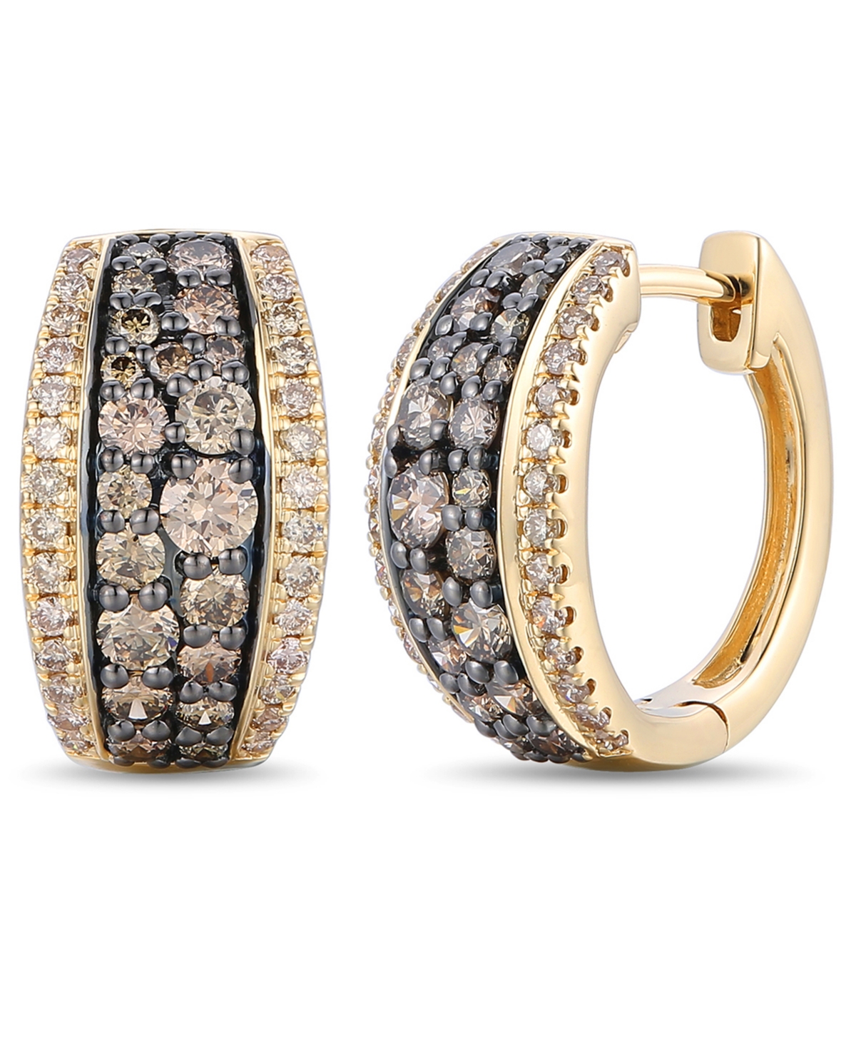 Click here for Le Vian Chocolate Diamond & Nude Diamond Small Hoo... prices