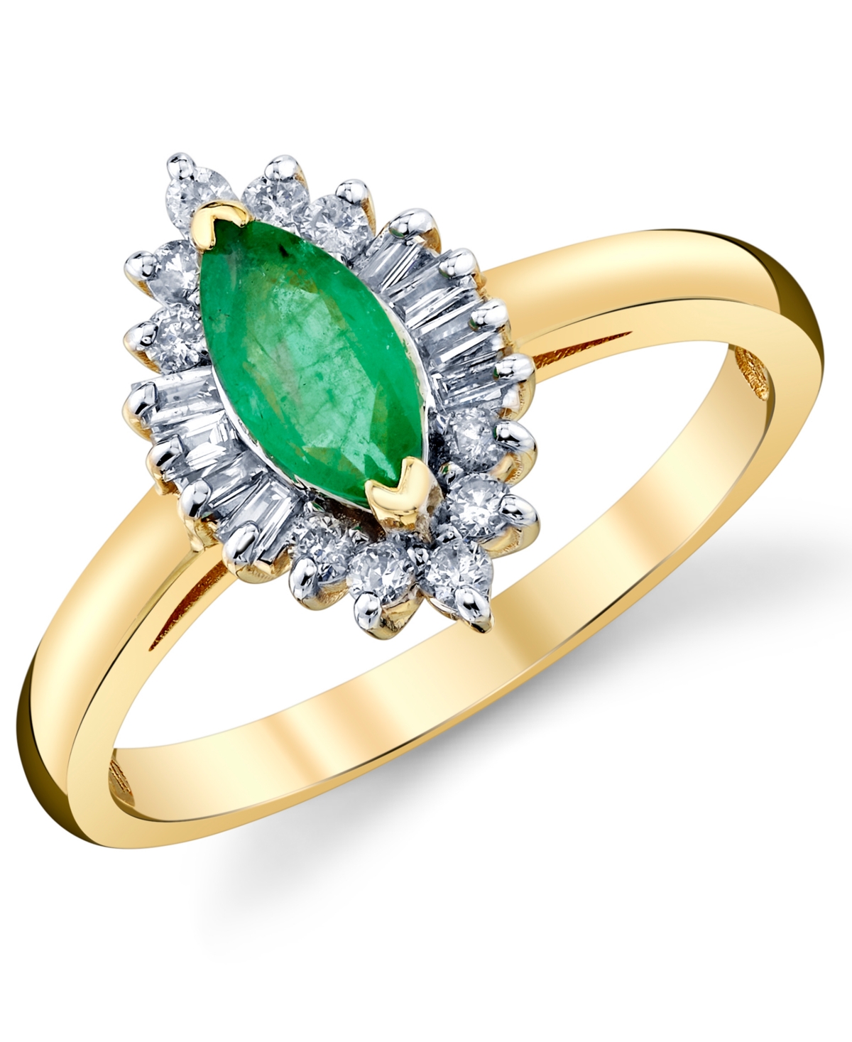 Click here for Emerald (5/8 ct. t.w.) & Diamond (1/4 ct. t.w.) Ba... prices