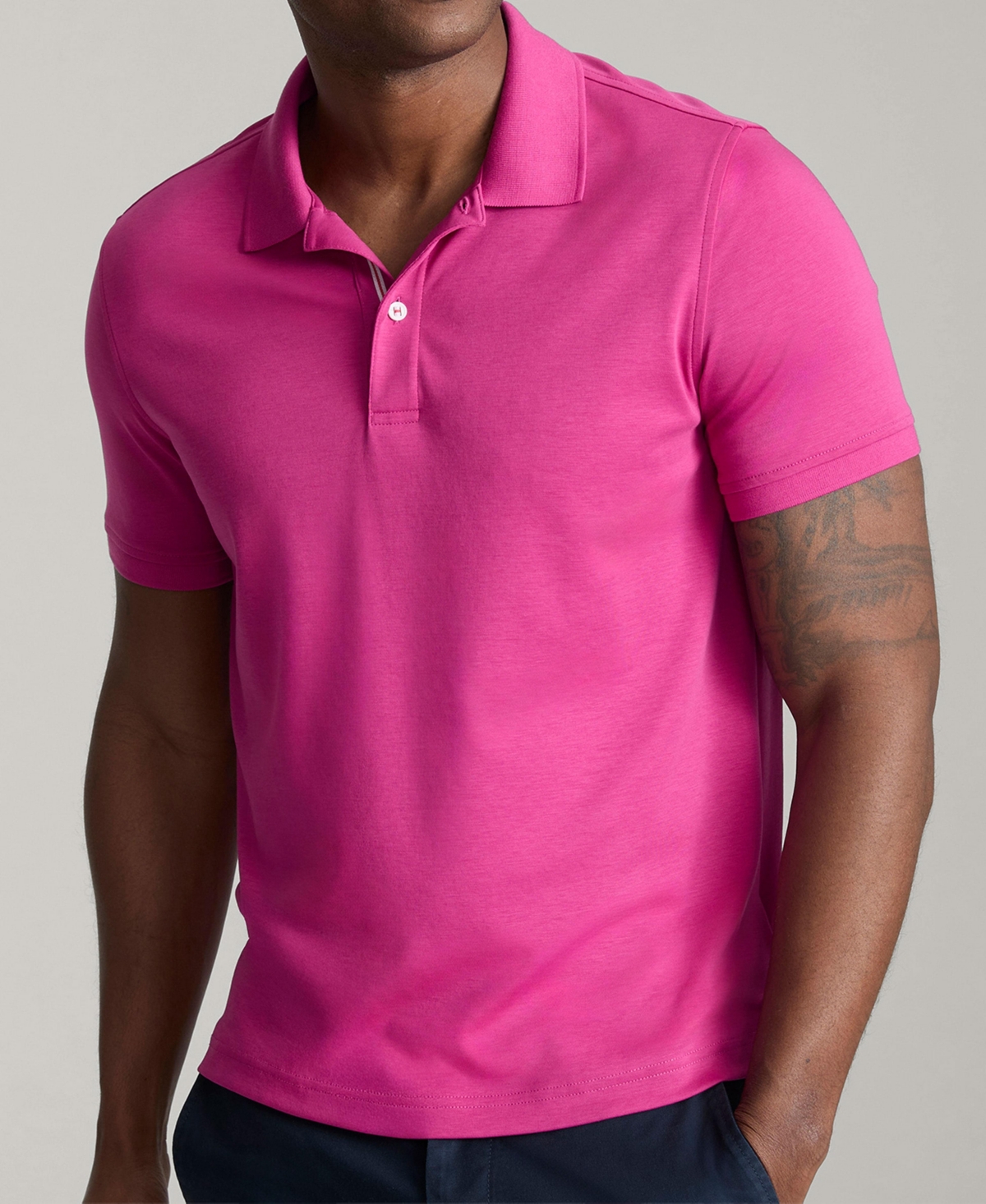 Click here for UNTUCKit Mens Wrinkle-Free Damaschino Polo - Cactu... prices