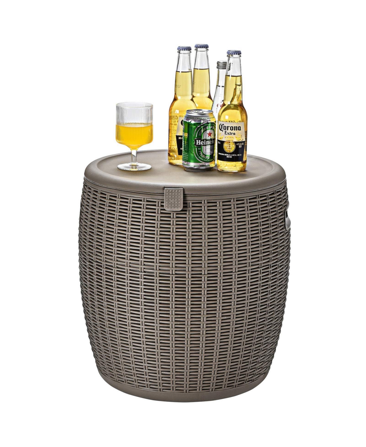 Click here for 9.5 Gallon 4-in-1 Patio Rattan Cool Bar Cocktail T... prices
