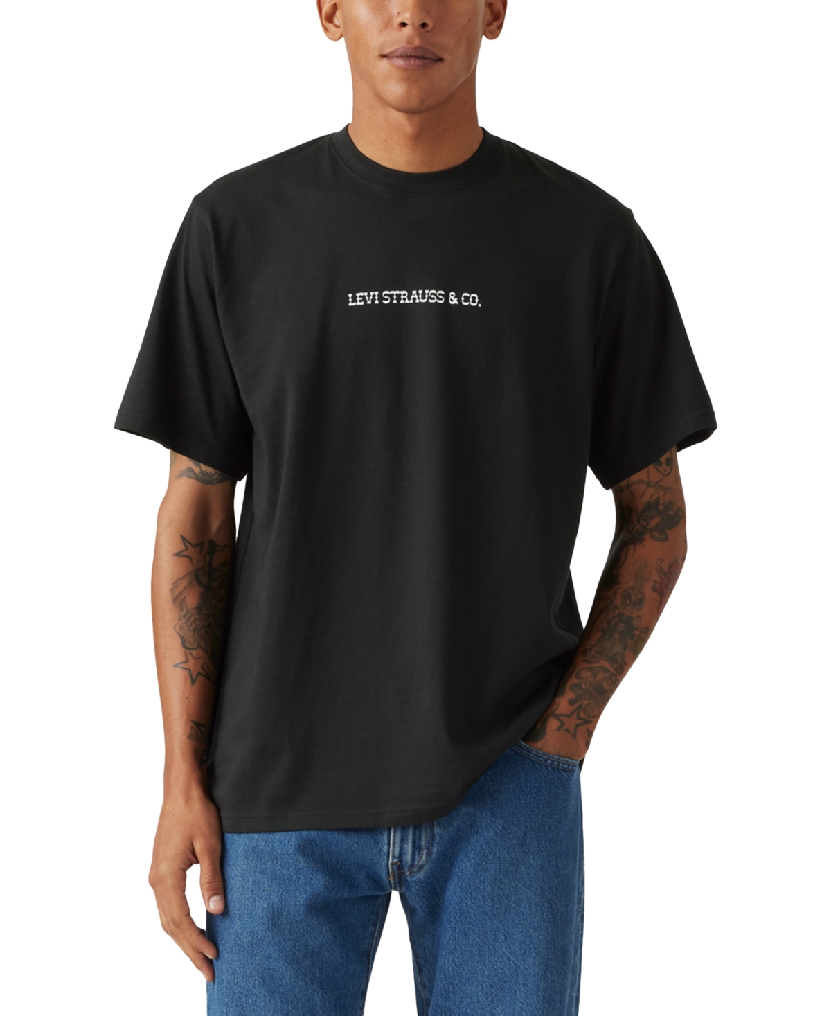 Click here for Levis Mens Relaxed-Fit Logo Graphic T-Shirts - Rod... prices