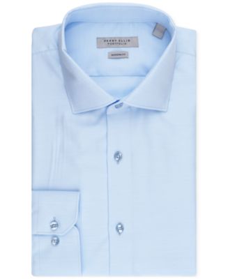 Perry Ellis Portfolio Men's Twill Dress Shirt - Macy's