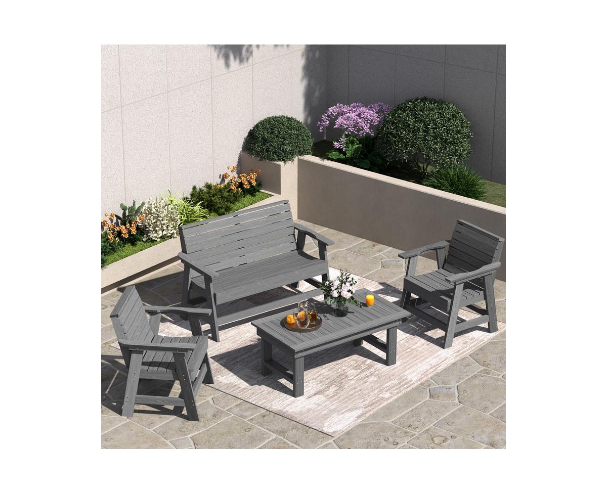 Click here for 4-Piece Hdpe Plastic Weather Resistant Outdoor Pat... prices