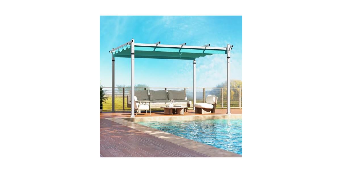Click here for Outdoor Pergola with Retractable Canopy and Alumin... prices