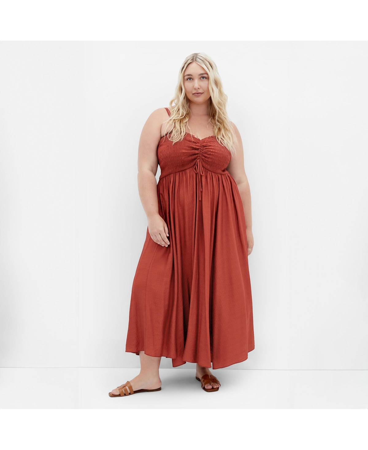 Click here for City Chic Plus Size Maui Maxi Dress - Ginger prices