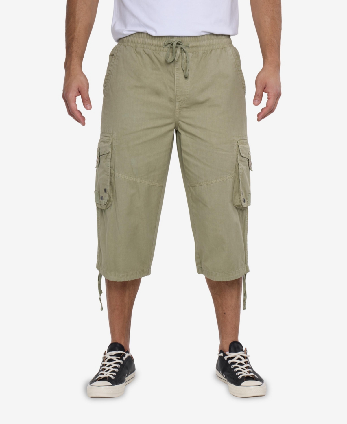 Click here for Xray Mens 18" Elastic Waist Capri Long Cargo... prices